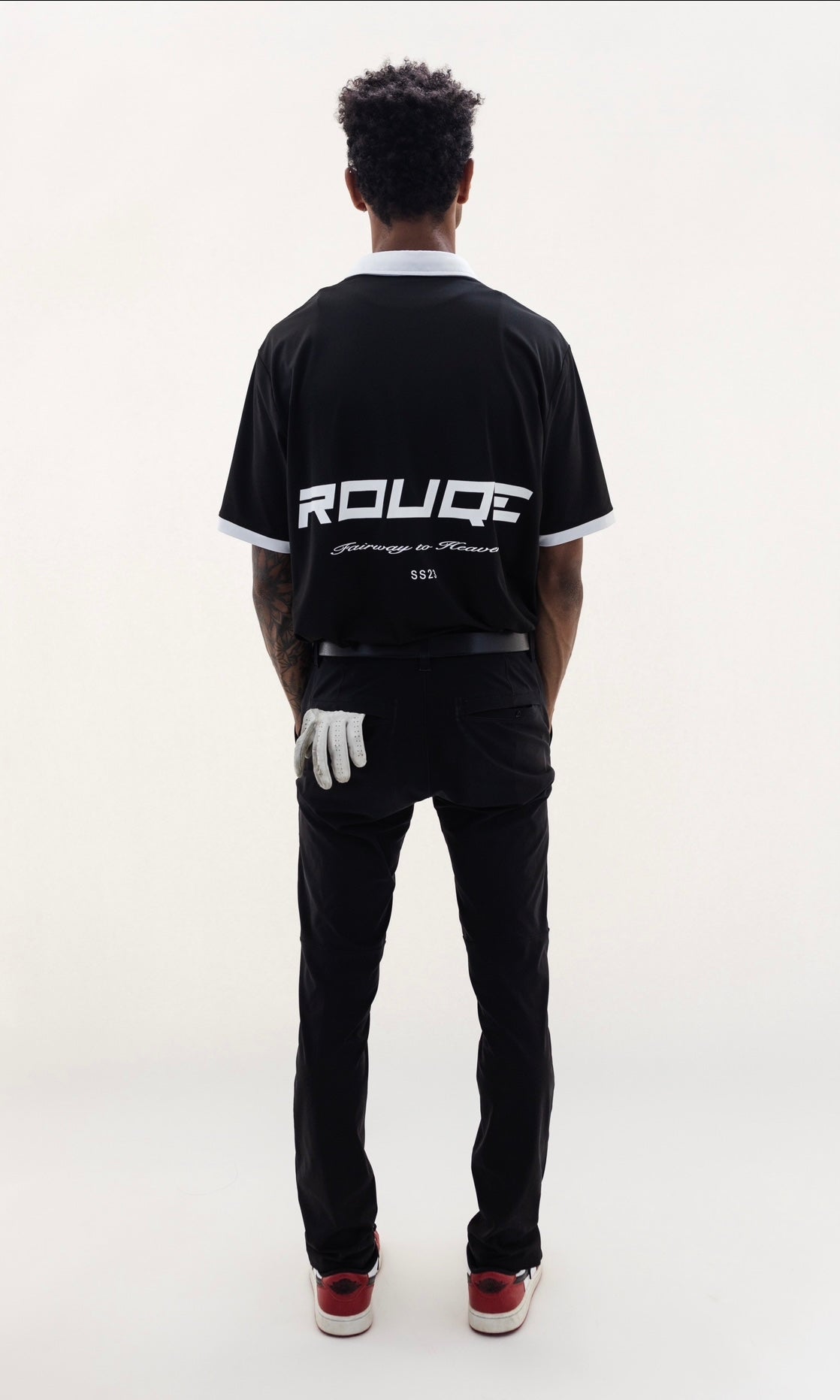 Black SS23 Polo – Rouqe Golf